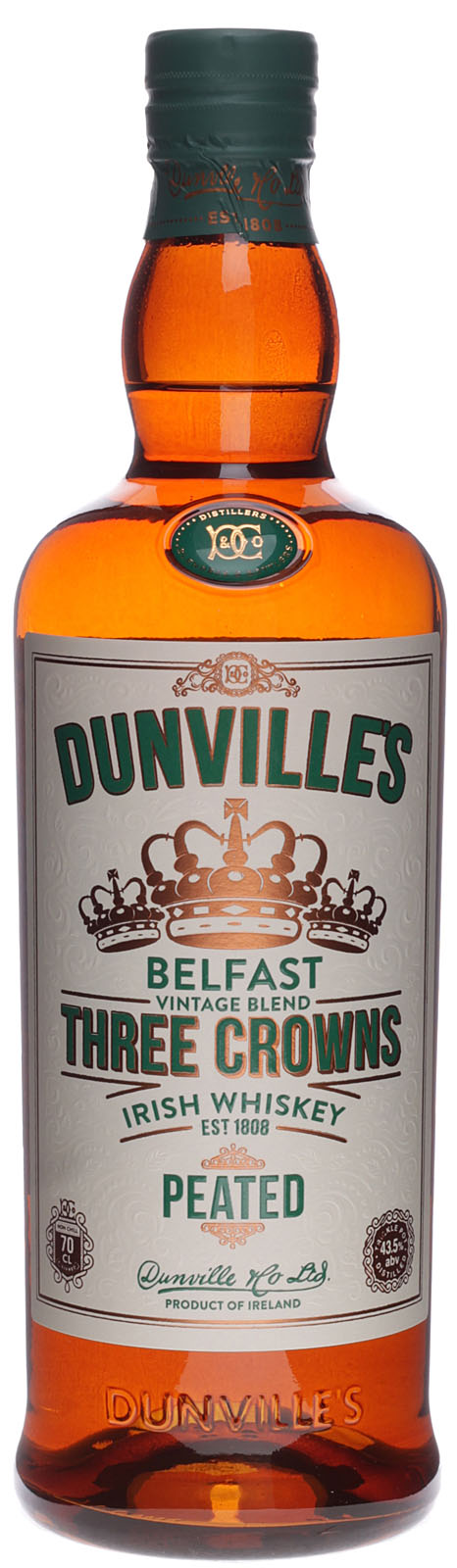 Dunville´s Three Crowns Peated Irish Whiskey bei uns i