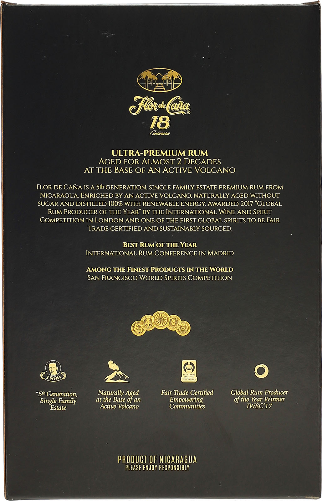 Flor de Cana Rum 18 Jahre ist ein sehr günstiger Rum au