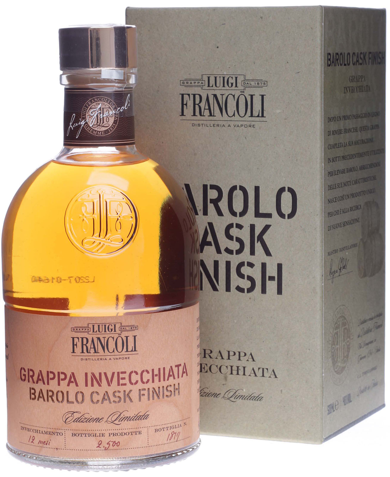 Francoli Grappa Barolo Cask Finish günstig bei uns im S
