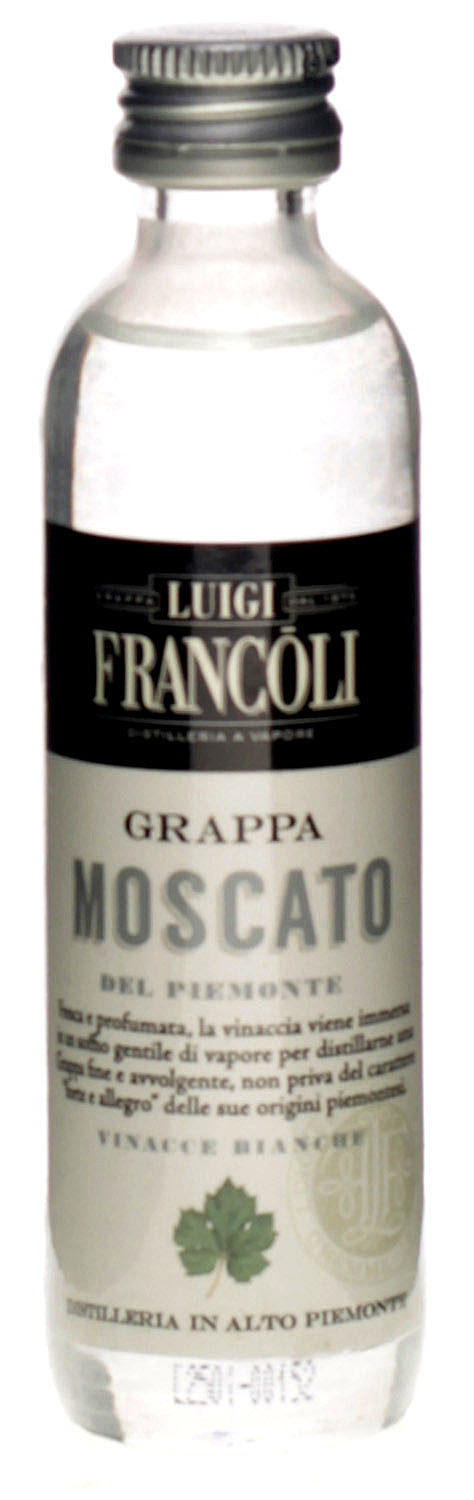 Luigi Francoli Grappa Moscato Miniatur hier kaufen