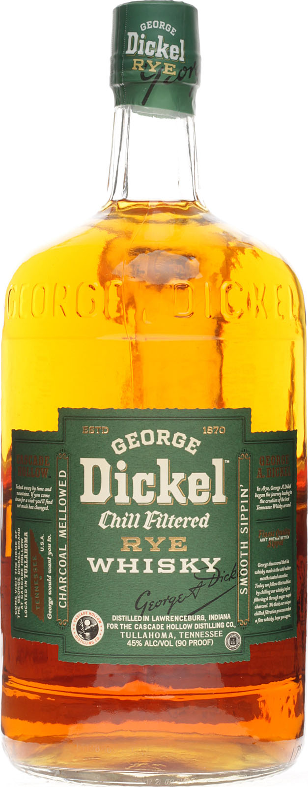 George Dickel Rye 1,75 Liter 45 % Vol. im Shop kaufen.