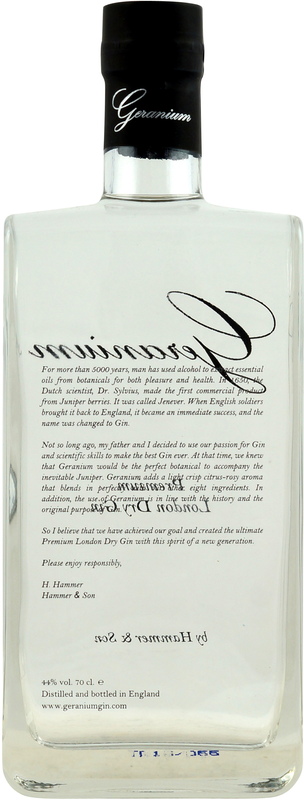 Geranium Gin - Premium London Dry Gin von Hammer & Sons