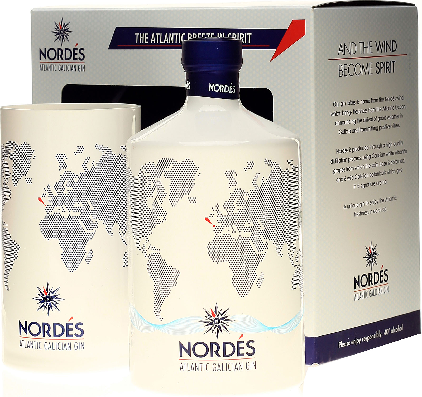 Gin Nordes Atlantic Galician Geschenkset aus dem Norden