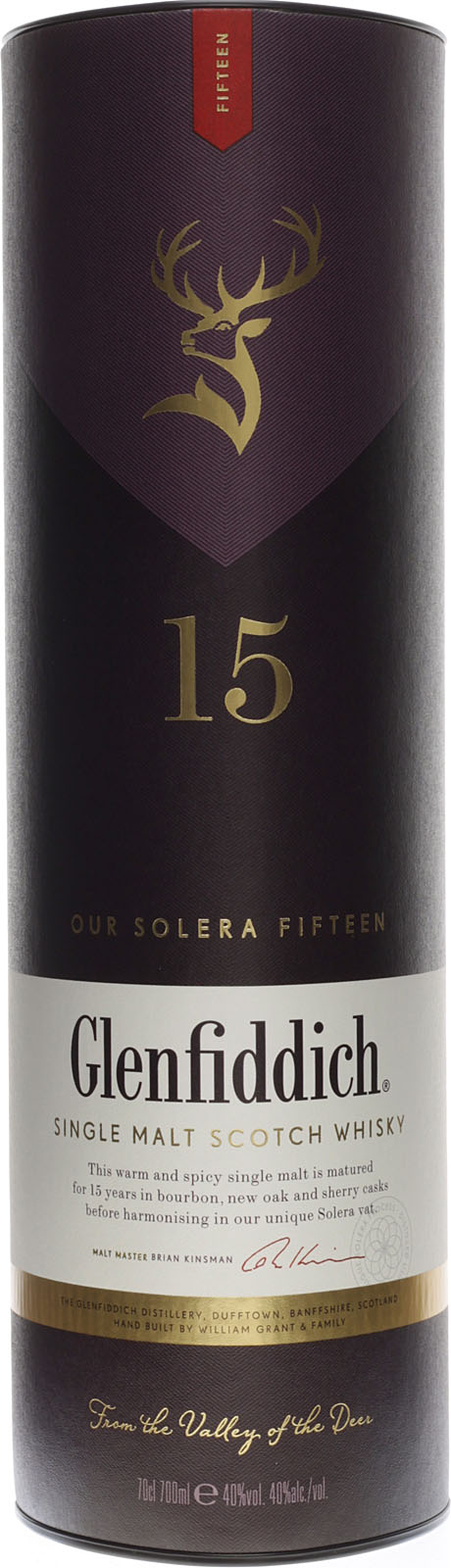 Glenfiddich 15 Jahre Solera Reserve in der 700 ml Flasc