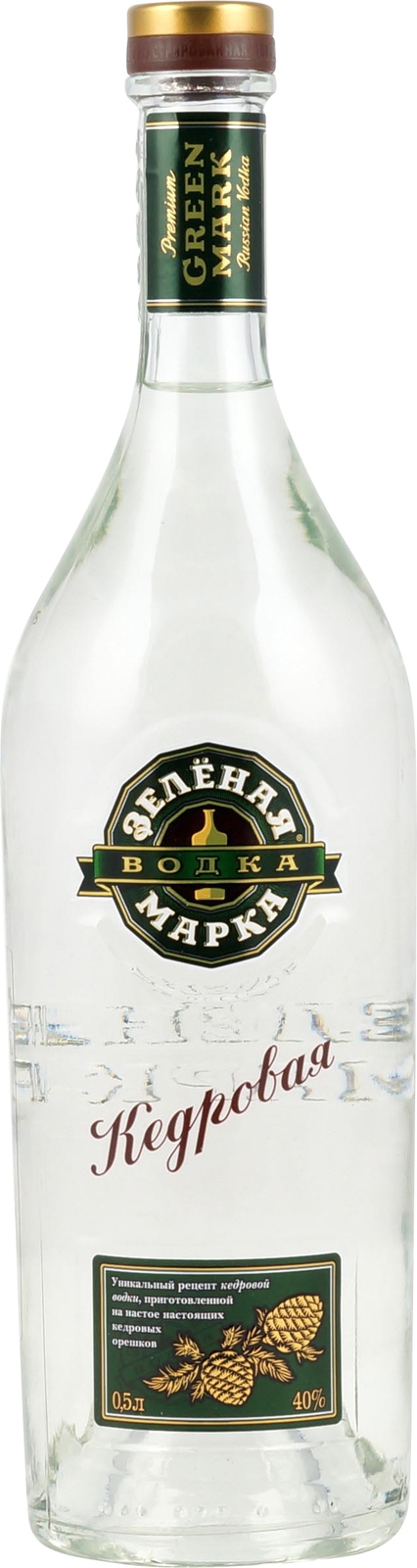 Green Mark Vodka Cedar Nut 0,5l 40%