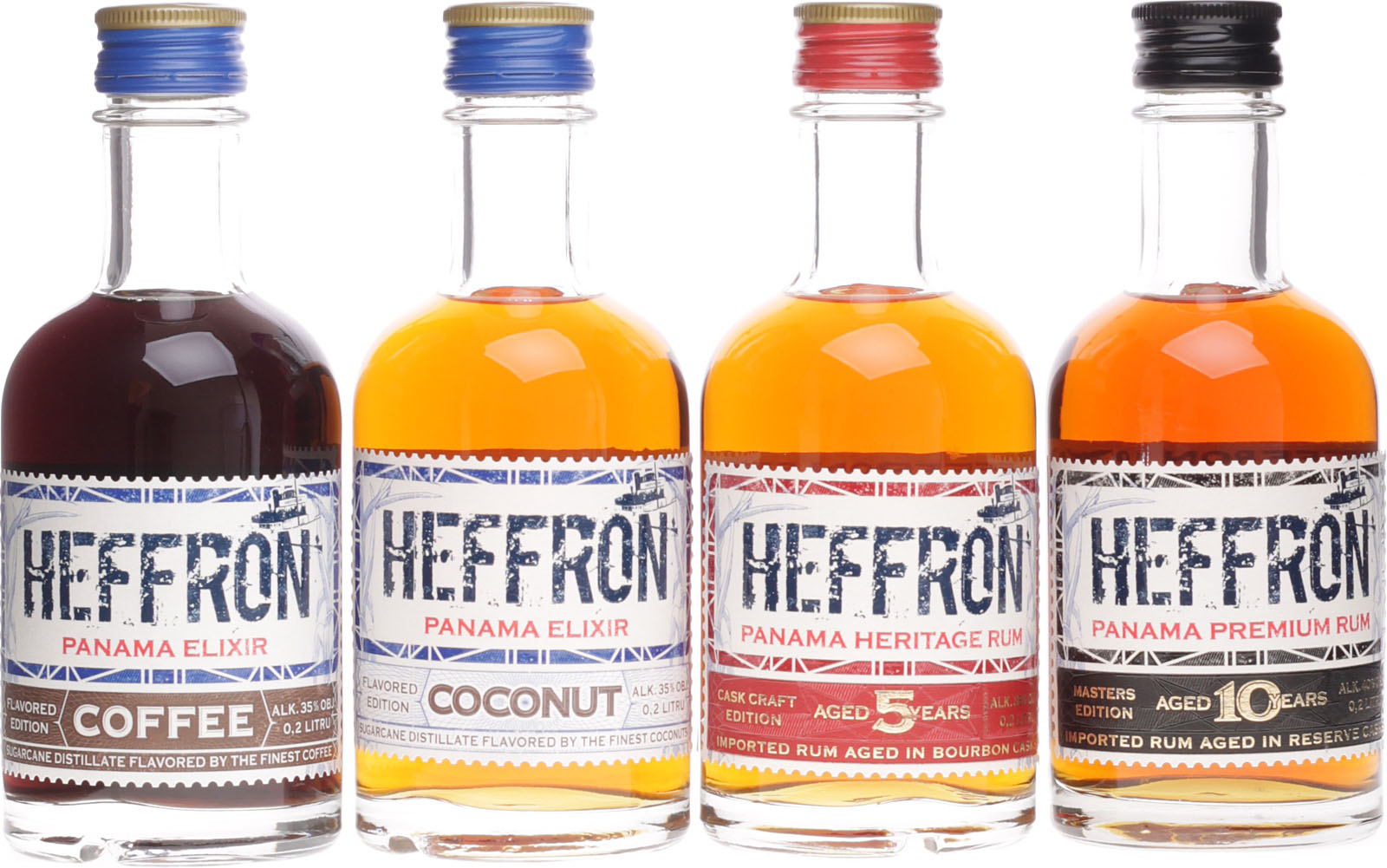Heffron Rum Tasting Set 4 x 0,2 Liter günstig bei uns i