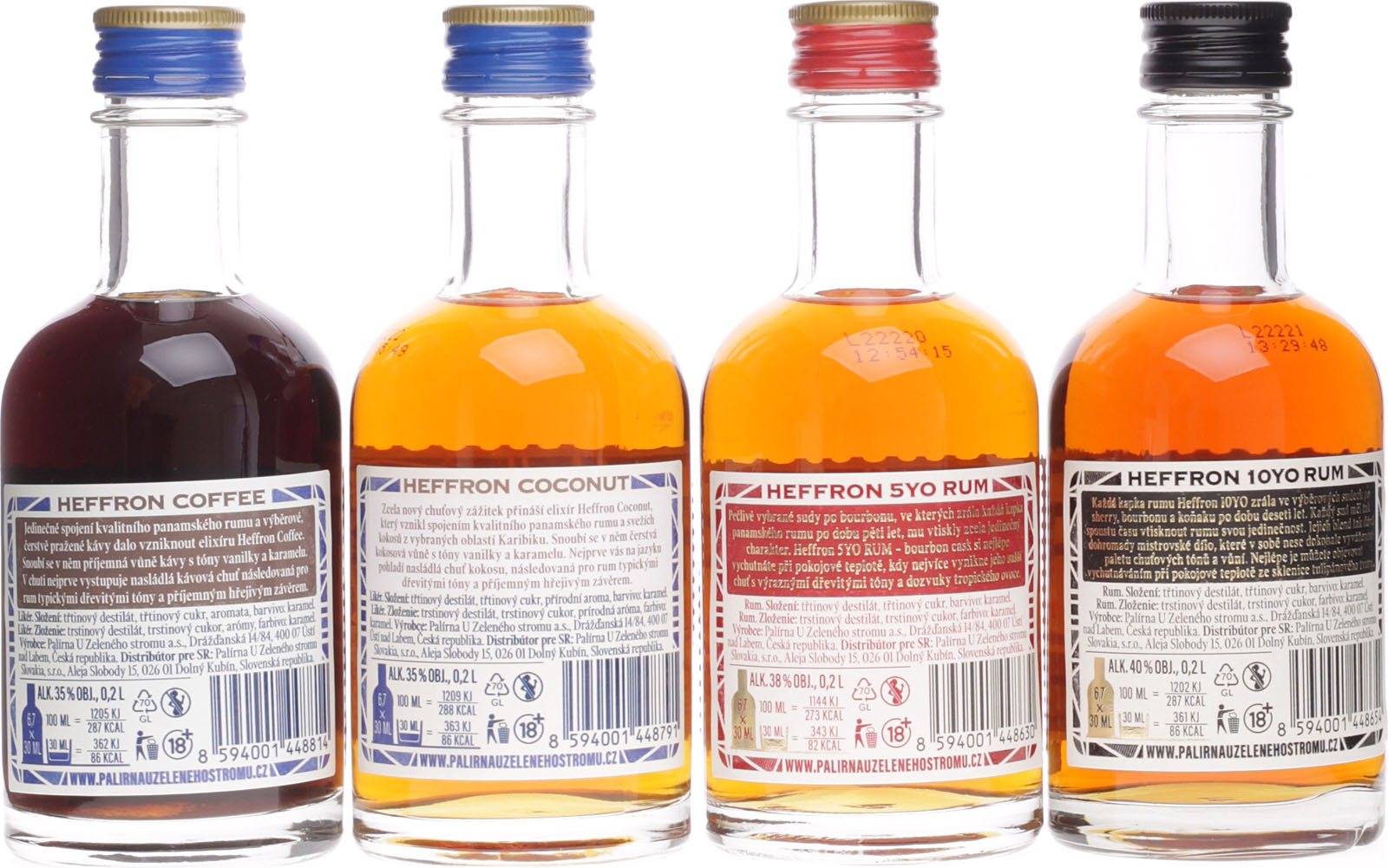 Heffron Rum Tasting Set 4 x 0,2 Liter günstig bei uns i