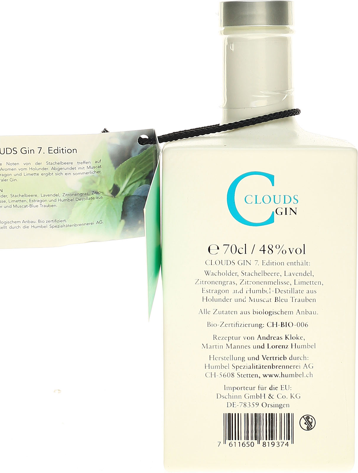 Humbel Clouds Gin Distillers Cut Limited Edition Nr. 7