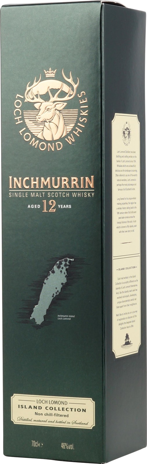 Inchmurrin 12 Jahre 0,7l mit 46% Vol. - mehr Whiskys be