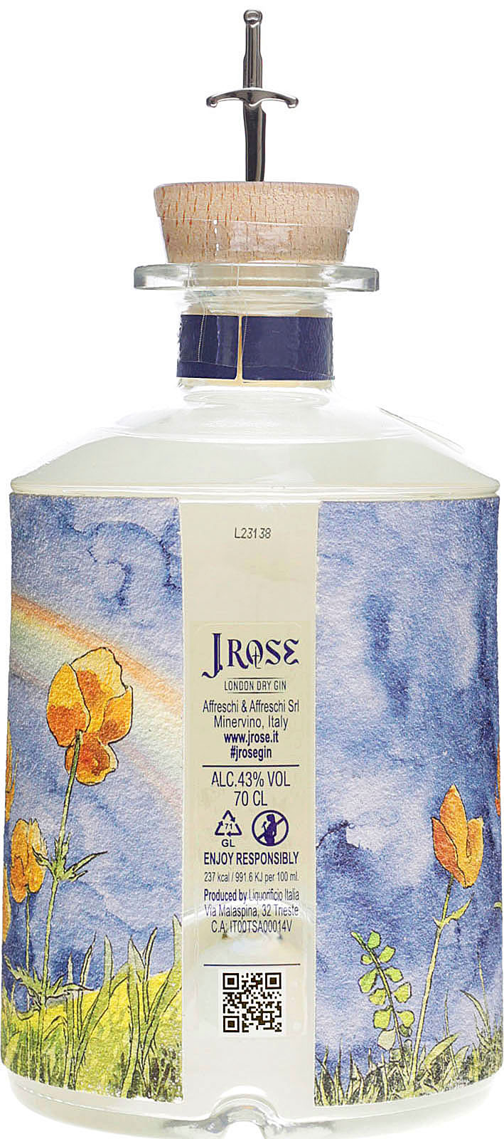 J. Rose London Dry Gin 0,7 Liter 43 % Vol. im Shop JR04