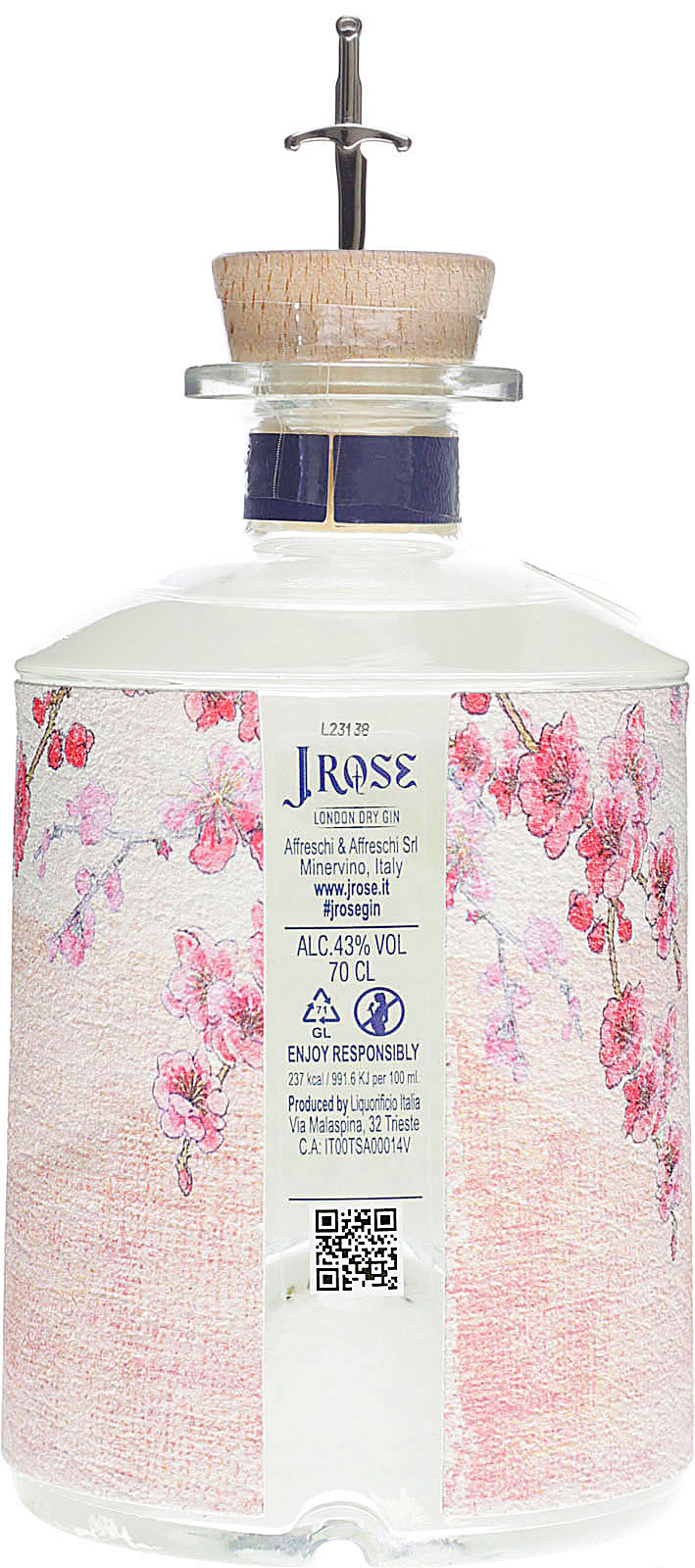 J. Rose London Dry Gin 0,7 Liter 43 % Vol. im Shop JR08