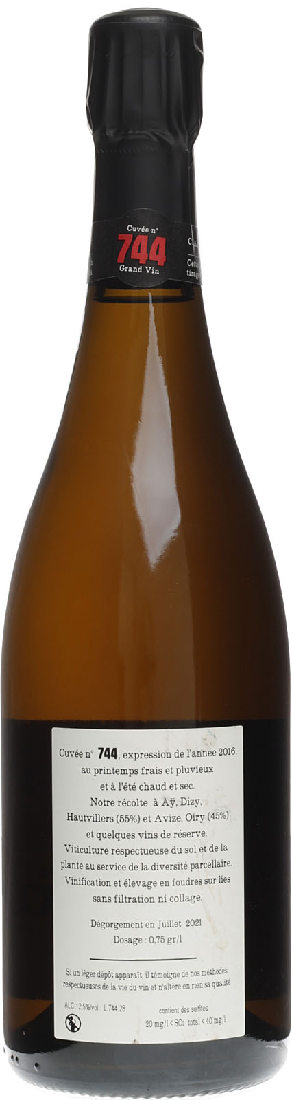 Jacquesson Champagne Cuvee 744 Extra Brut 0,75 Liter 12