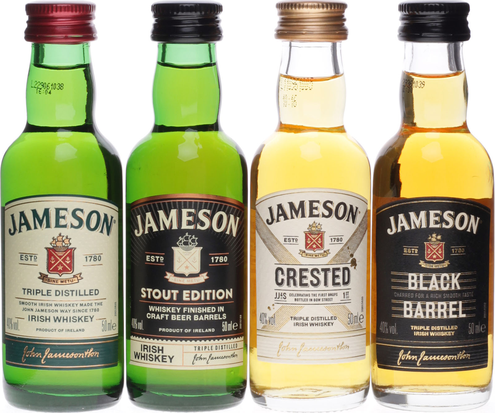 Jameson, Caskmates, Black Barrel, Crested Ten hier im S