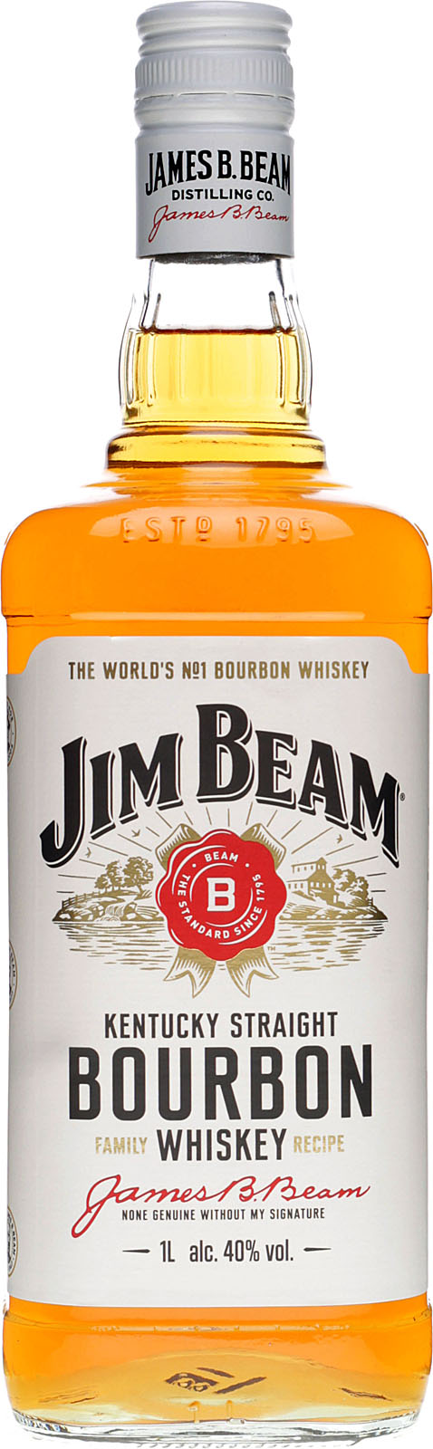 Jim Beam White Bourbon Whiskey hier im Shop für Whisky