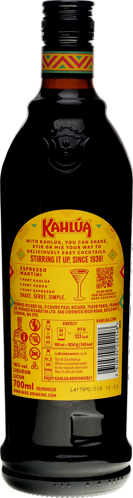 Kahlua Kaffee Likör 0,7 Liter günstig im Shop kaufen.