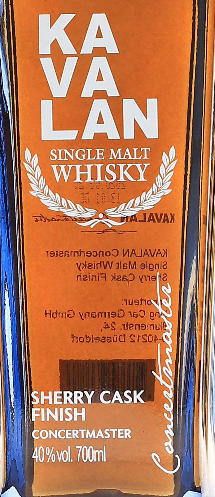 Kavalan Concertmaster Sherry Cask Finish, eleganter und