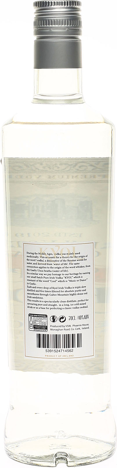 Kyol Irish Premium Vodka, irischer Premium-Vodka
