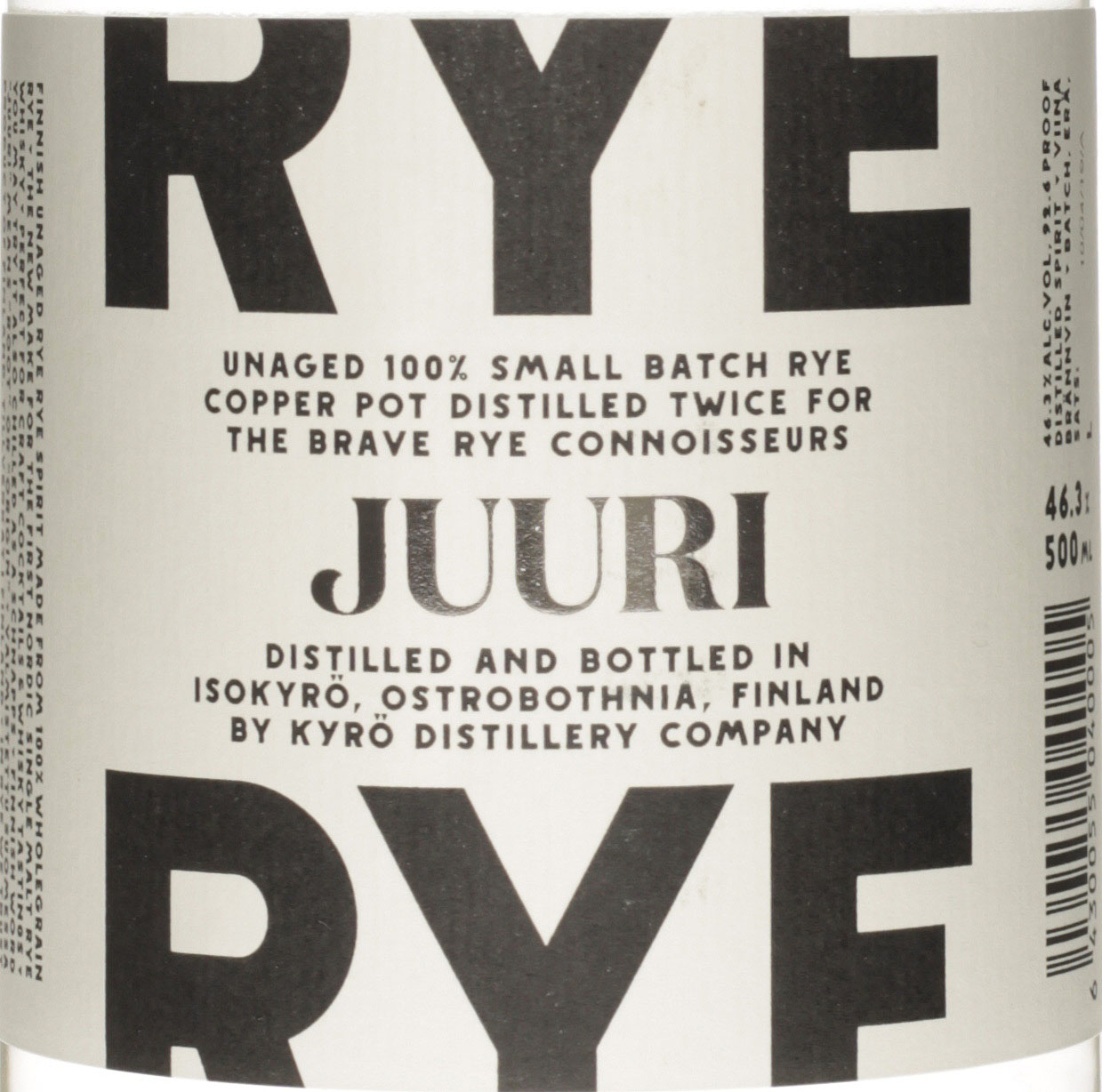 Kyrö Juuri New Make Rye Spirit aus Finnland