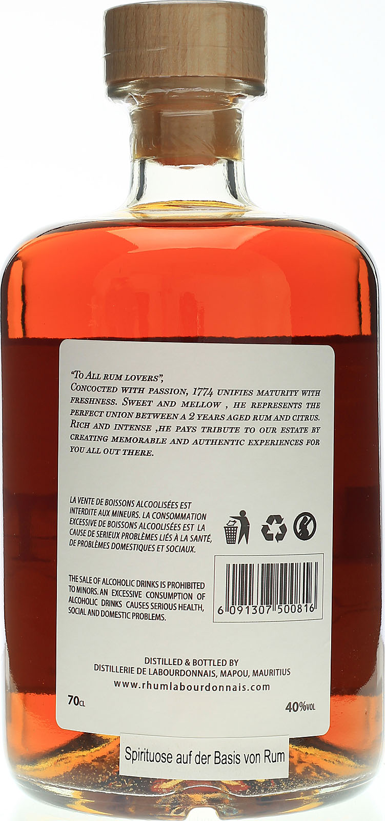 Labourdonnais 1774 Rum 0,7 Liter im Shop kaufen.