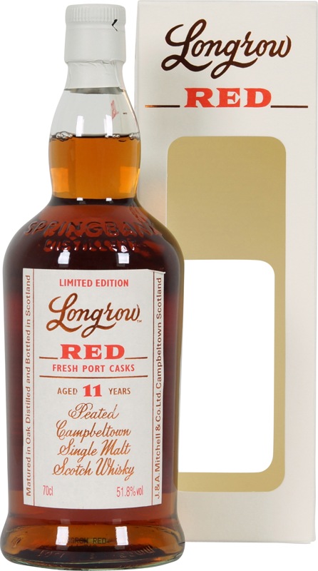 Whisky Red der Destillerie Longrow mit 0 7l aus Schottl