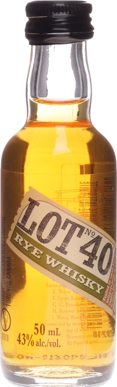 Lot 40 Whisky kommt aus Kanada mit 700ml und 43% Vol se