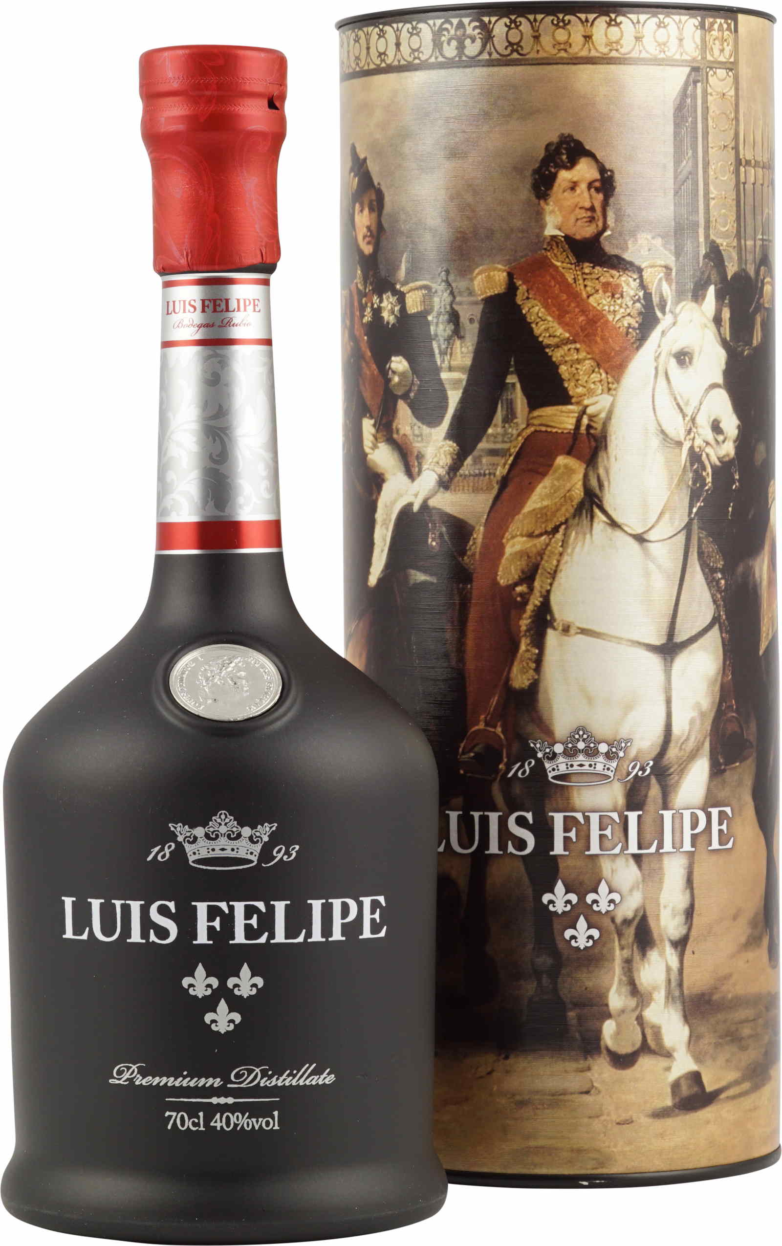 Luis Felipe Brandy in der Tube aus Spanien