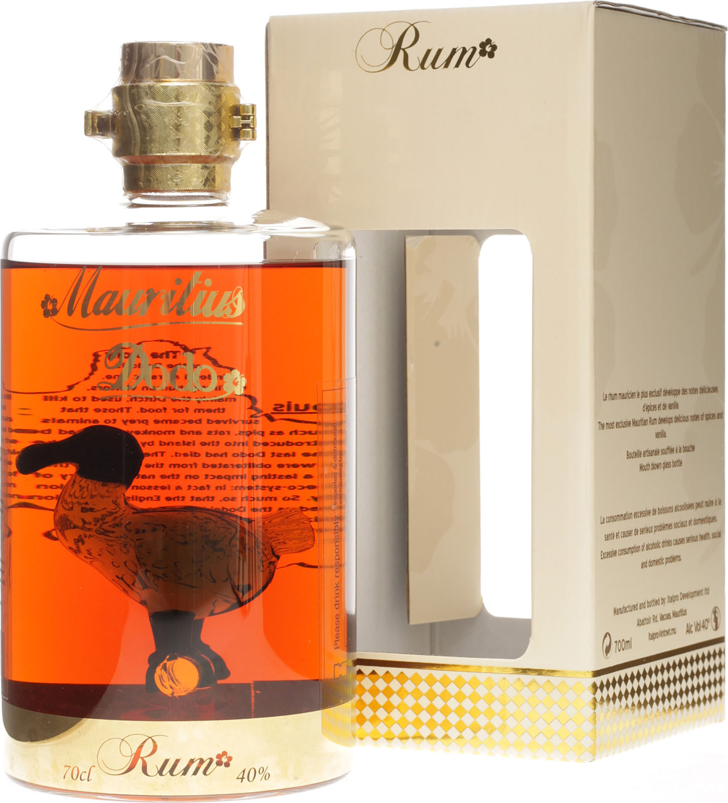 Mauritius Dodo Gold Rum bei uns im Shop kaufen.