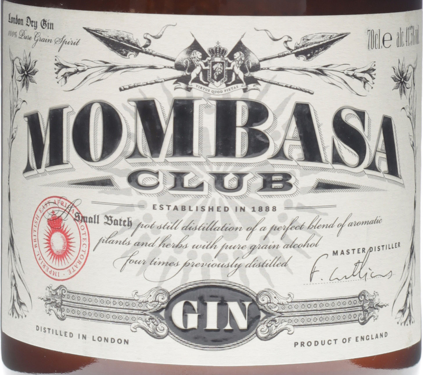 Mombasa Club Gin 0,7 Liter 41,5 % Vol. hier kaufen.