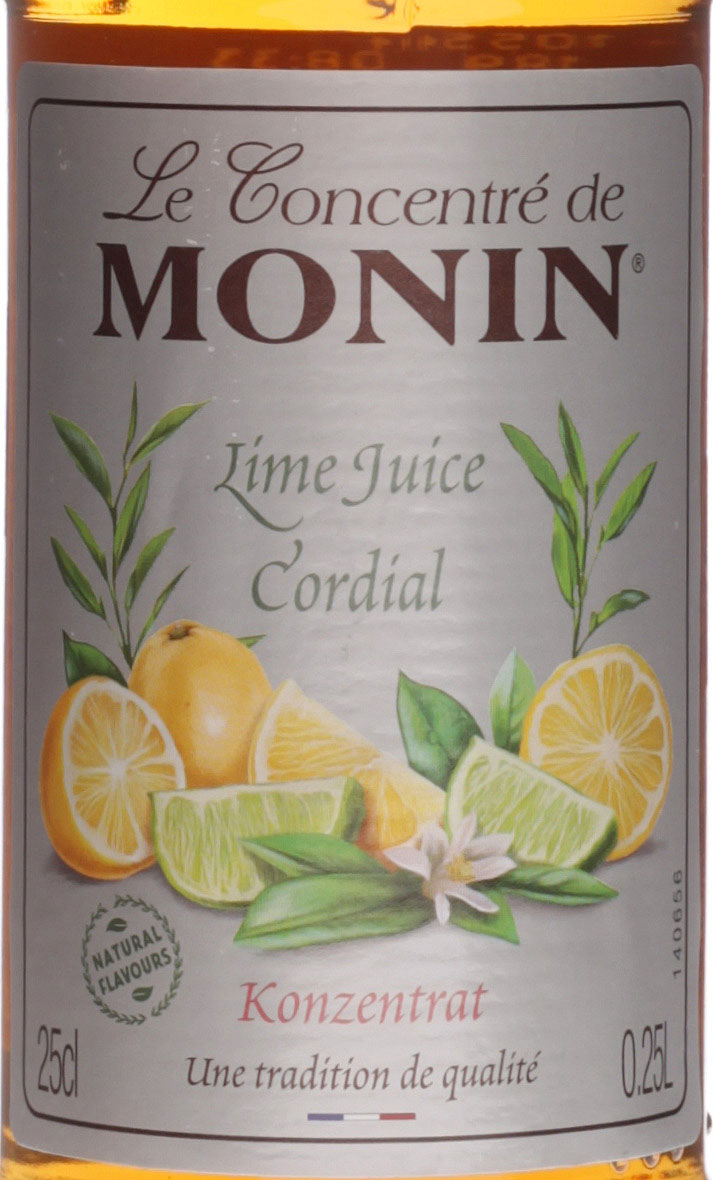 Monin Lime Juice Cordial Mixer Sirup hier kaufen.