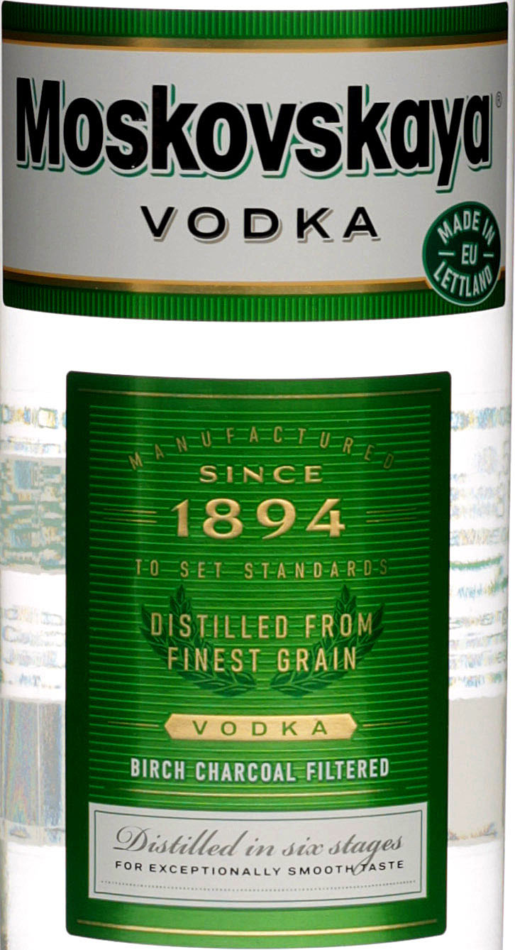 Moskovskaya Premium Vodka in der 500 ml Flasche mit 38