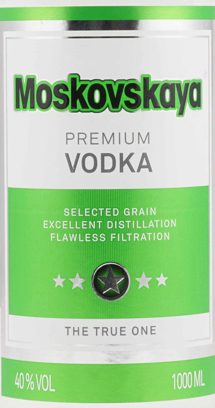 Moskovskaya Green Wodka 1 Liter - 40 % Volumen