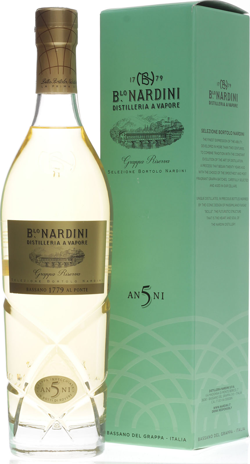 Nardini Grappa Riserva 5 Anni 0,7 Liter im shop kaufen.