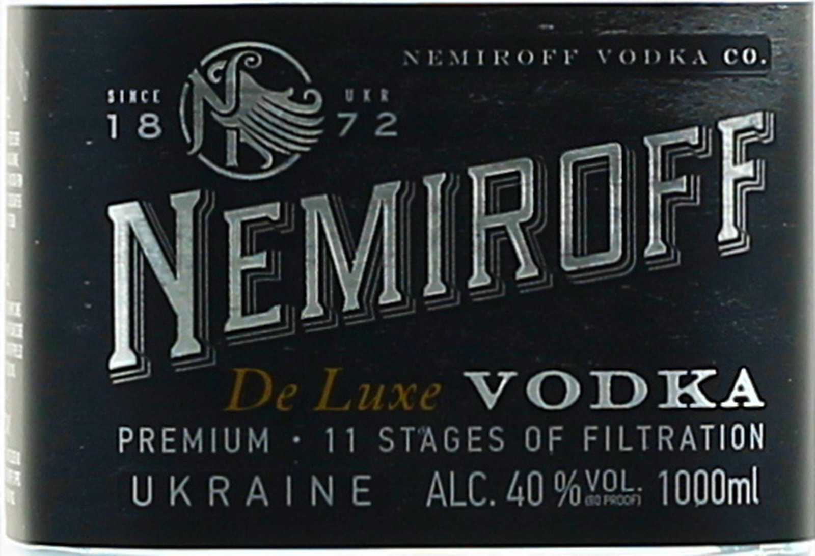 Nemiroff De Luxe Vodka 1,0 Liter 40 % Vol.