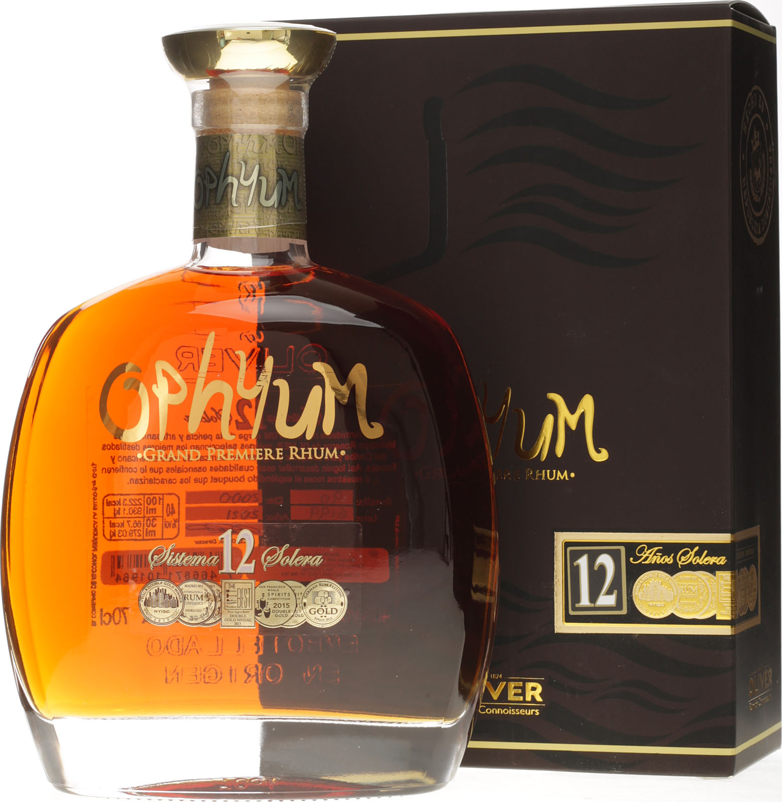 Ophyum Rum 12 Jahre aus der Karibik mit 0,7 Liter