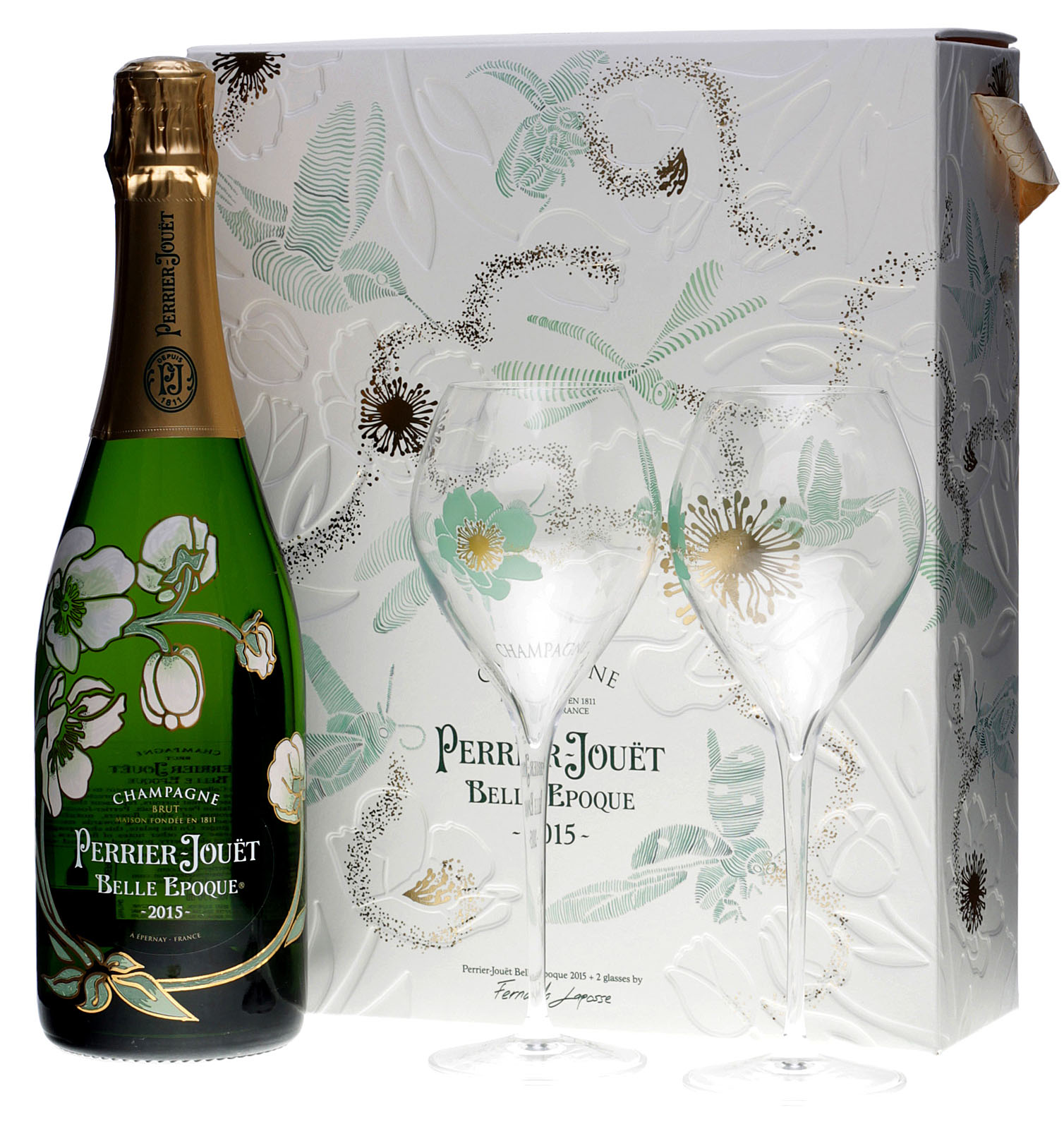 Perrier Jouet Belle Epoque 2015 mit 2 Gläser kaufen.
