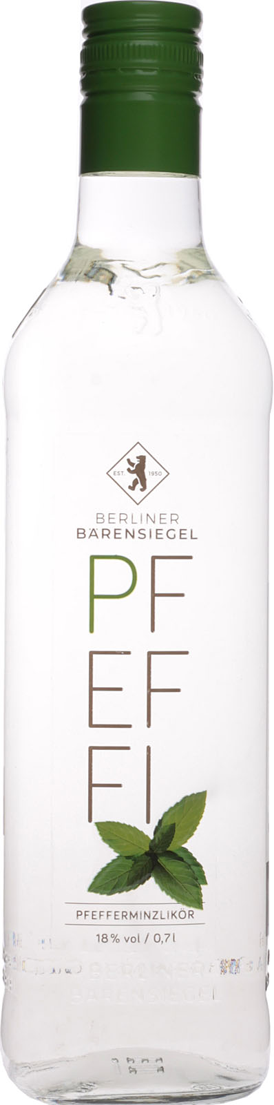 Pfeffi Berlin Pfefferminzlikör 0,7 Liter 18 % Vol. im S