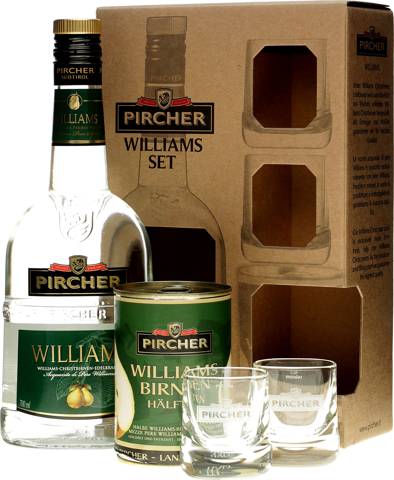 Pircher Williams Christ mit Birnenhälften im Set