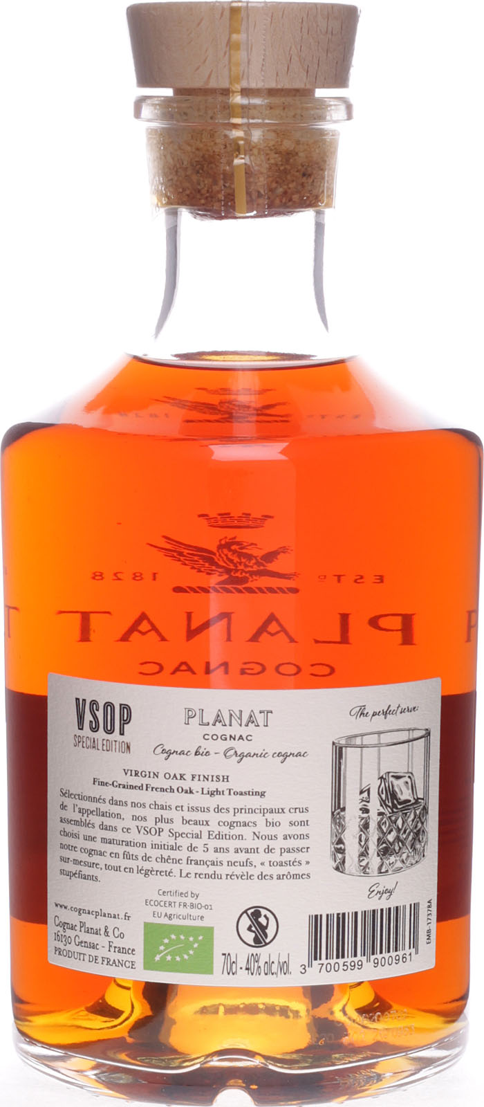 Planat Organic VSOP Virgin Oak Cognac bei uns im Shop k