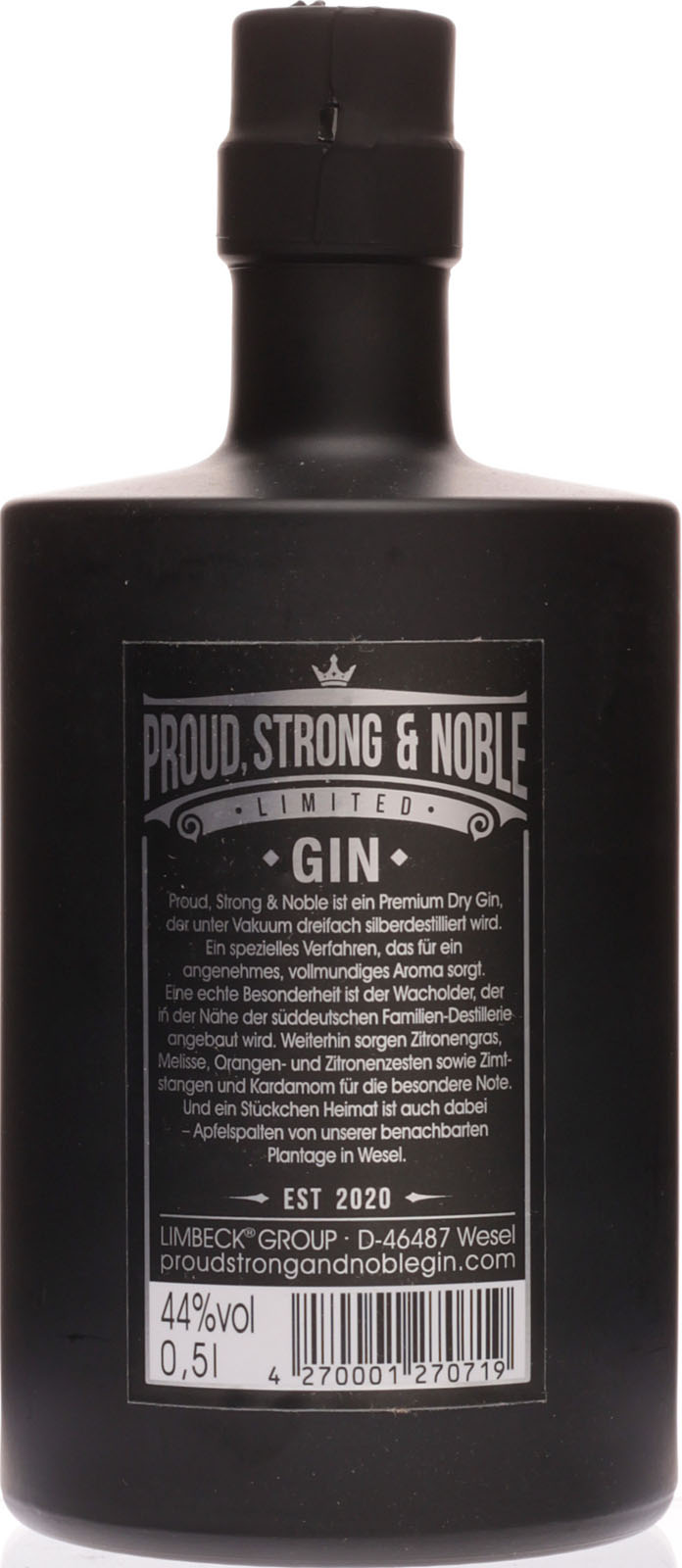 Proud, Strong and Noble Gin 0,5 Liter 44 % Vol.