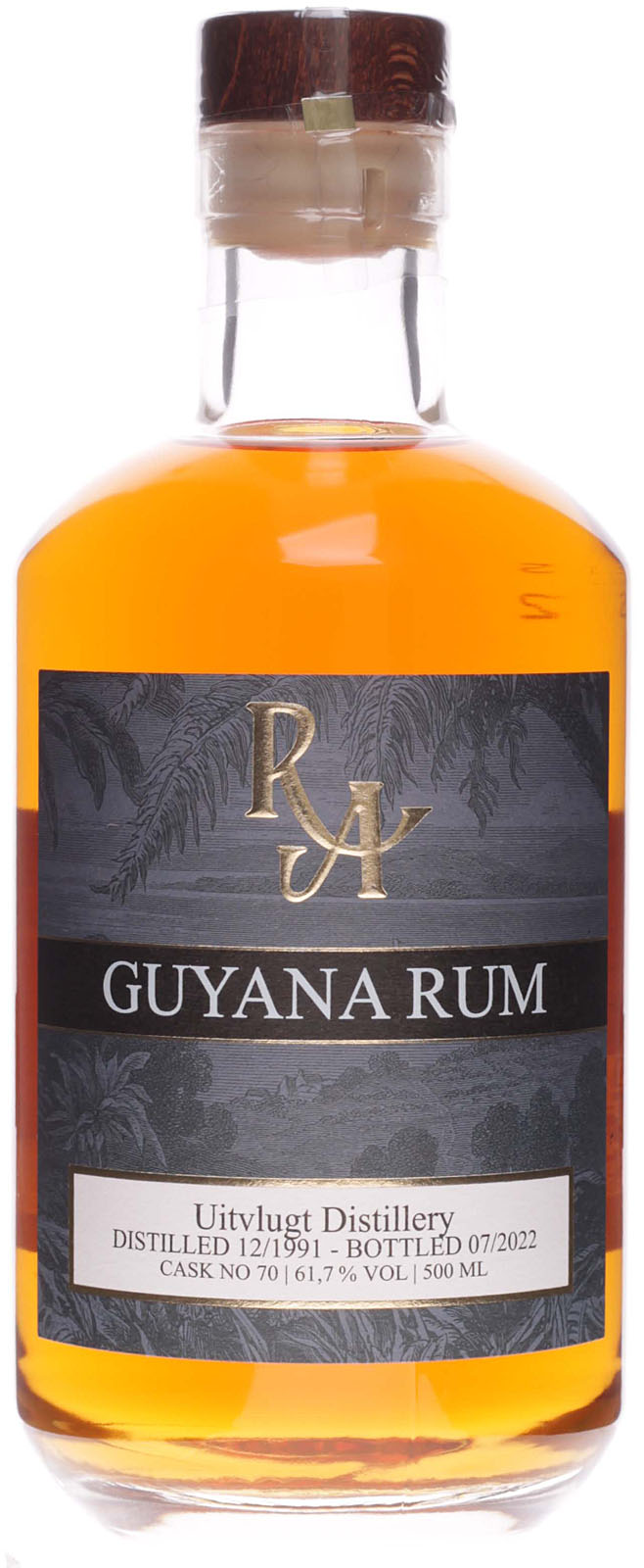 RA Rum Artesanal Guyana 1991 Uitvlugt 0,5 Liter 61,7 %
