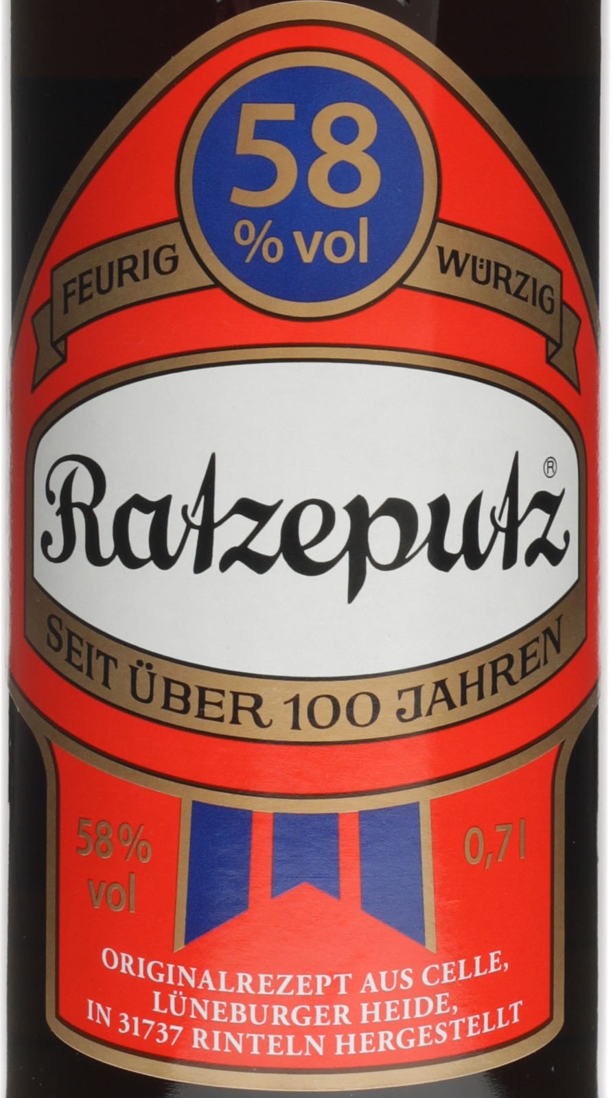 Ratzeputz Kräuterlikör 0,7 Liter 58 % Vol. bei uns im S