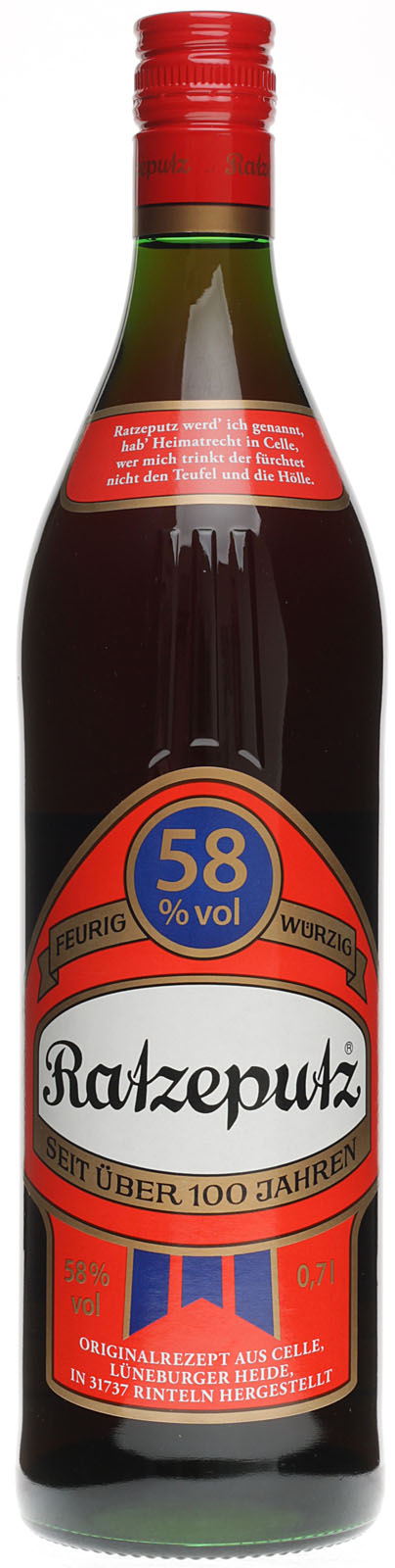 Ratzeputz Kräuterlikör 0,7 Liter 58 % Vol. bei uns im S