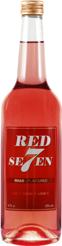 Red Se7en ist ein Rhabarberlikör mit 12 % Volumen