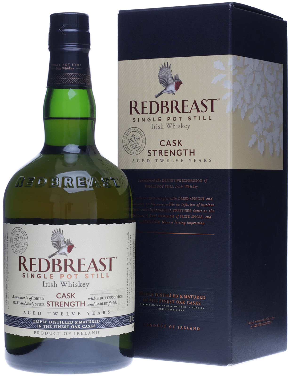 Redbreast 12 Jahre Cask Strength 0,7 Liter 58,1 % Vol.