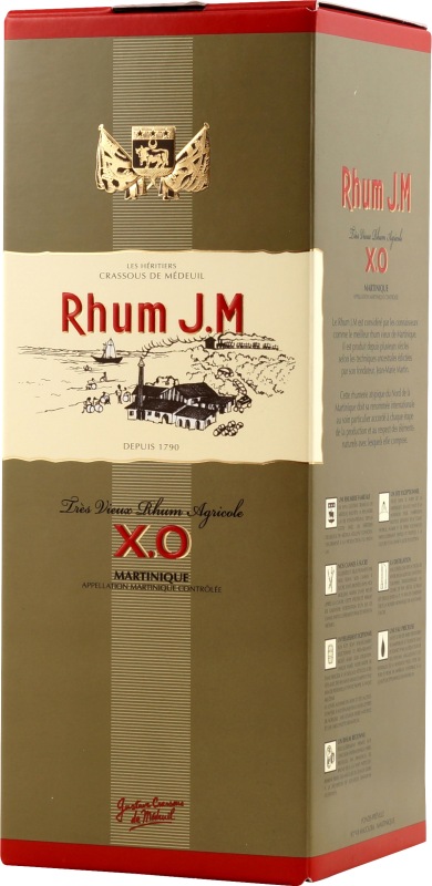 Rhum J.M XO Agricole Rum mit 0,7 Liter und 45 % Vol. au