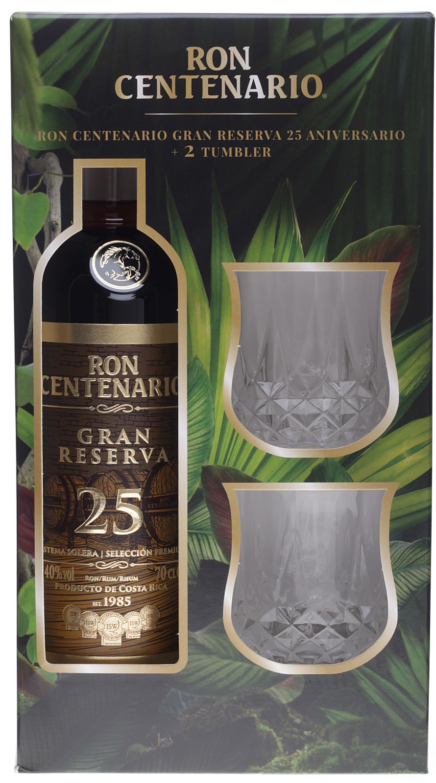 Ron Centenario 25 Solera Gran Reserva Geschenkset mit 2