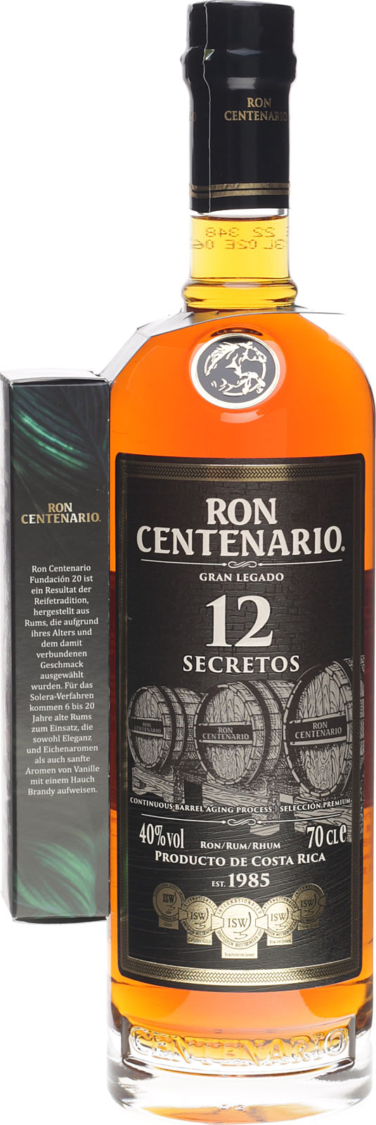 Ron Centenario Rum 12 Secretos im Shop günstig kaufen.