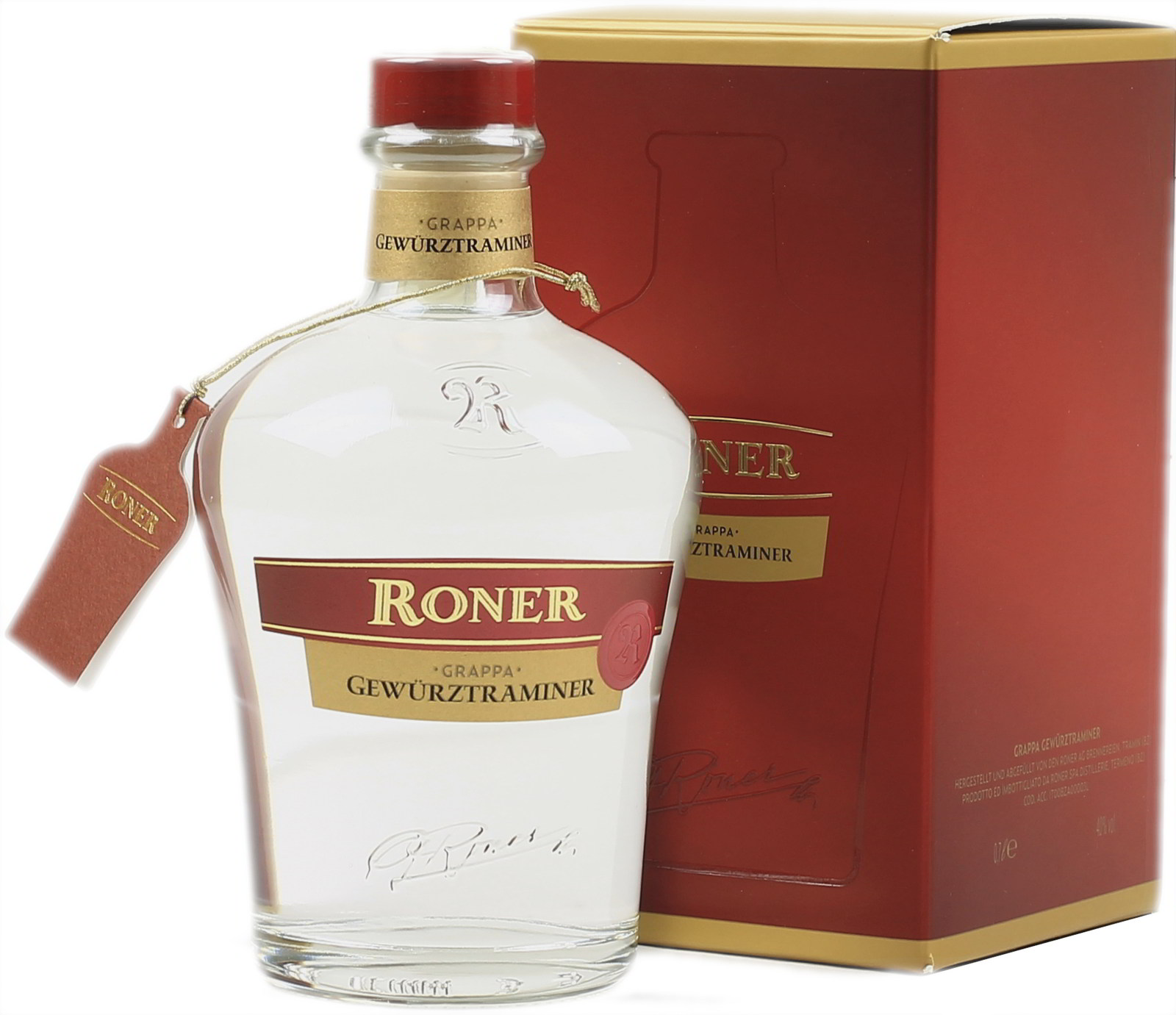 Roner Grappa Gewürztraminer 0,7 Liter 40 % Vol.