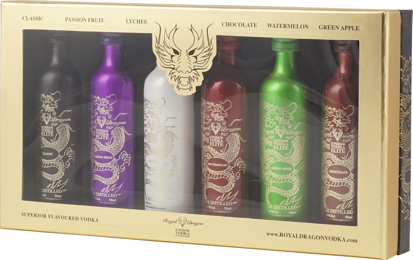 Royal Dragon Vodka Elite Set mit verschiedenen Flavors