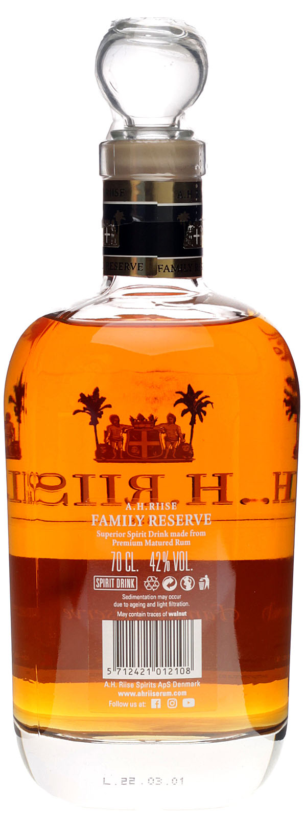 Rum A H Riise Family Reserve 1838 Solera 700ml 42%